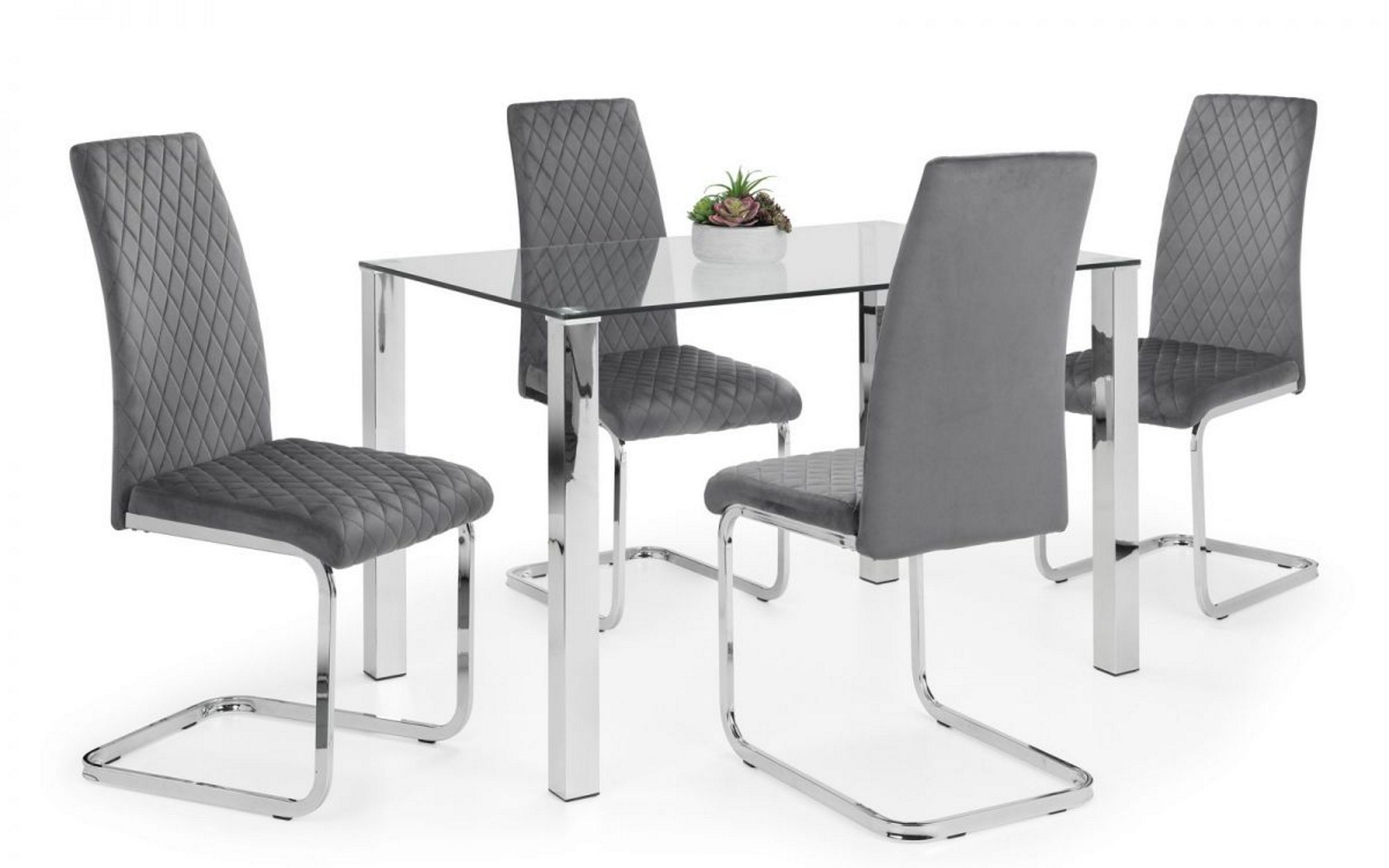 Julian Bowen Calabria Velvet Dining Chair - Dining Chairs - Hafren ...
