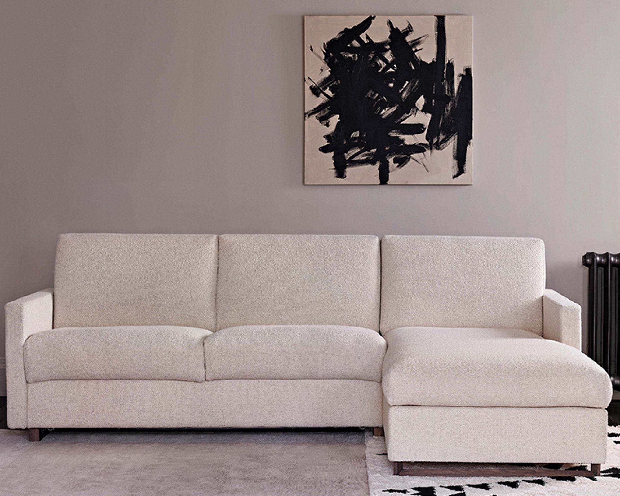 Sits Felix 3 Seater Chaise Sofa Bed - Sofa Beds - Hafren Furnishers