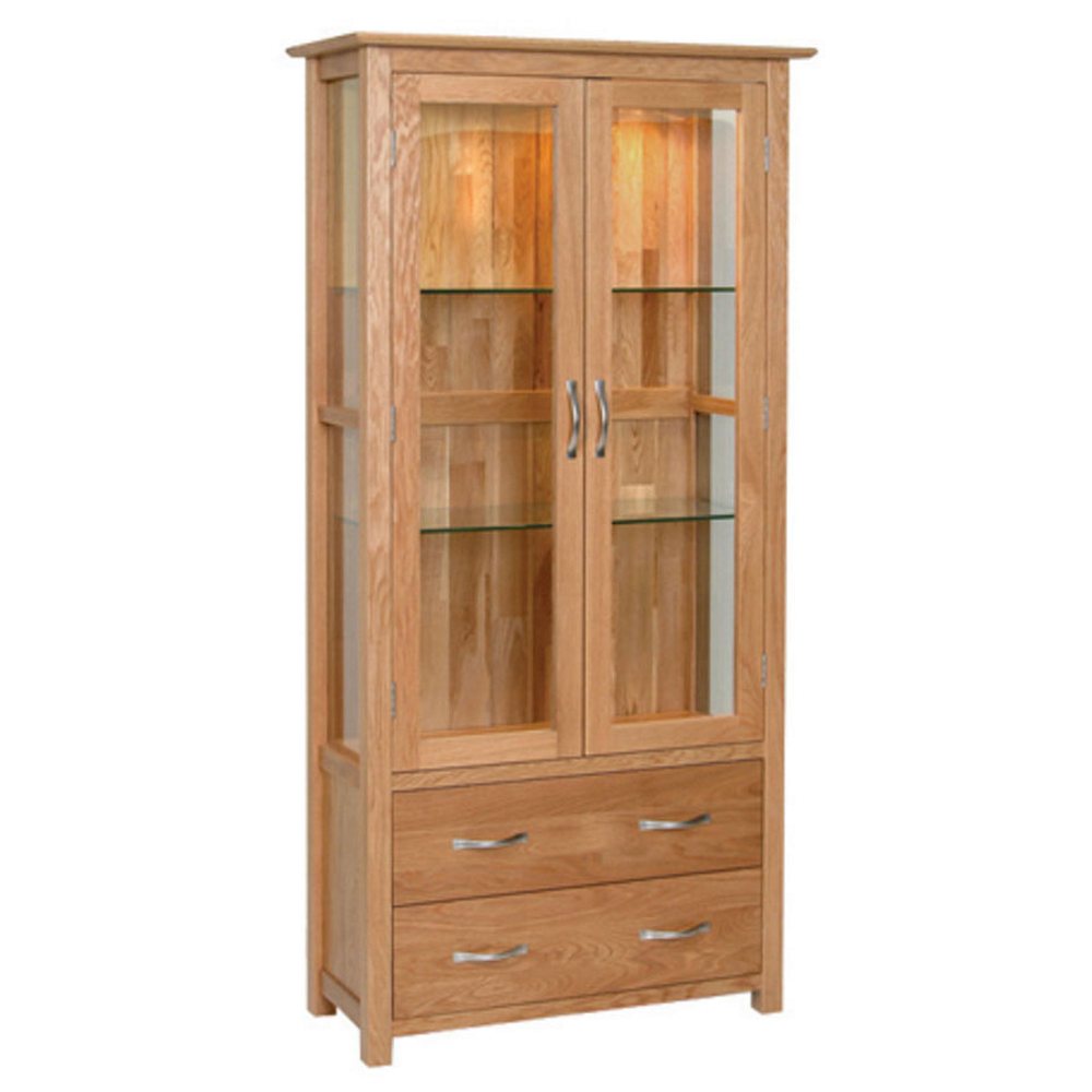 Devonshire Living Devonshire New Oak Display Cabinet - Cabinets ...