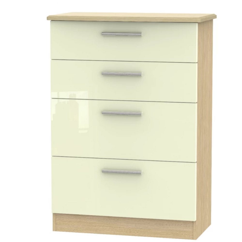 Welcome Furniture Knightsbridge 4 Drawer Deep Chest - Bedside Chests ...
