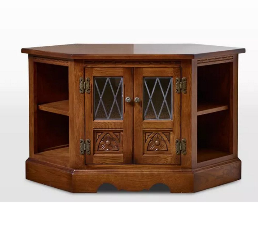 Wood Brothers Wood Bros Old Charm Corner TV Base - Cabinets & Display ...