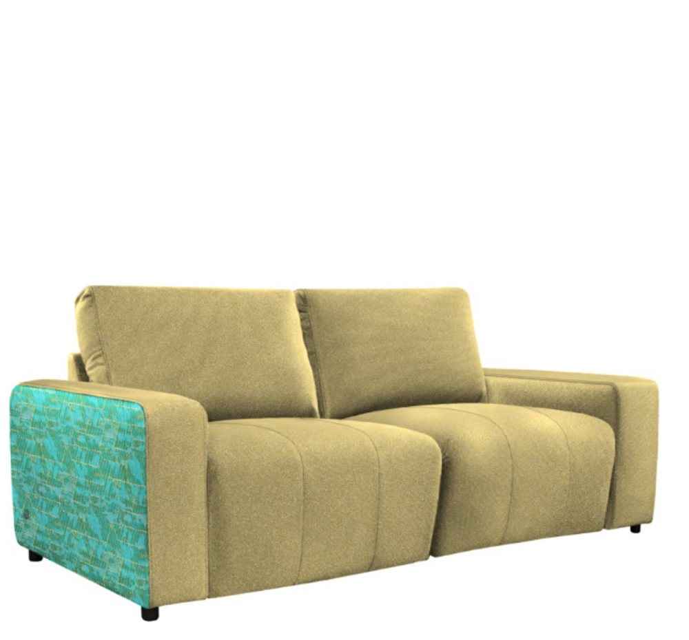 G Plan Vintage Morley In Fabric B With Accent Fabric C Split Sofa ...