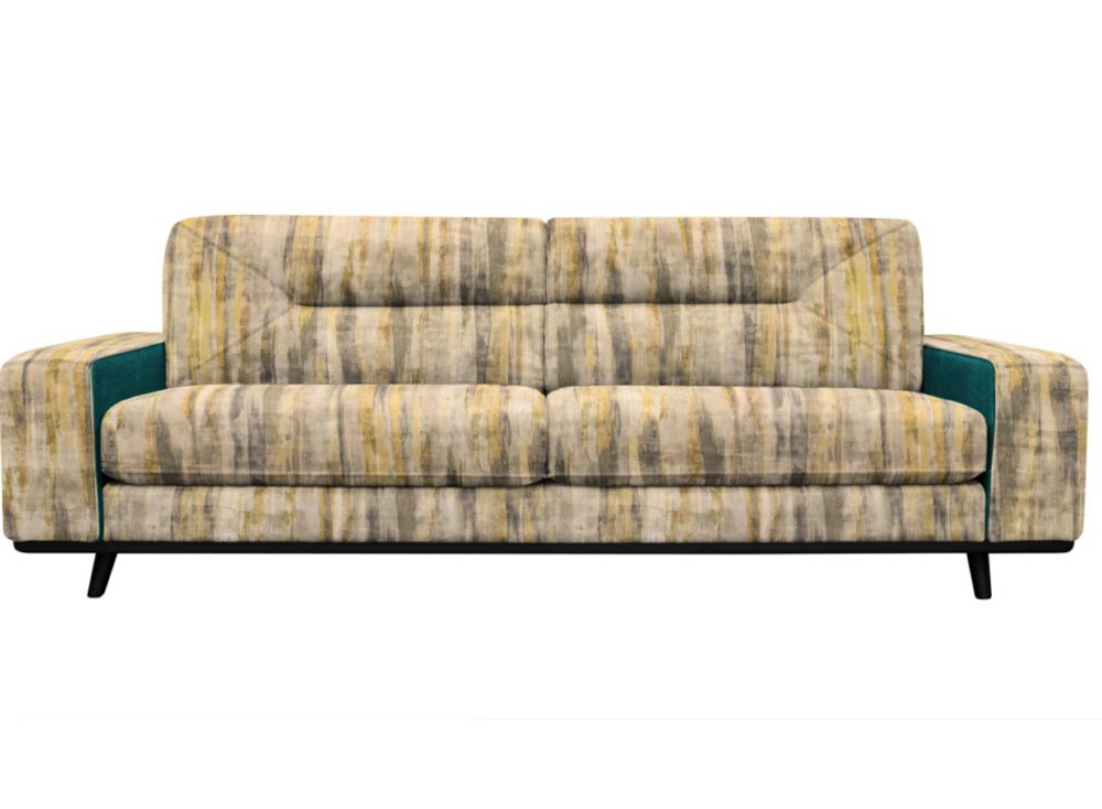 G Plan Vintage Stamford 4 Seater Sofa In Fabric C With Accent Fabric ...