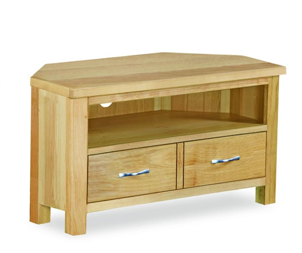 Global Home New Trinity Oak Corner TV Unit - TV & Media Units - Hafren ...