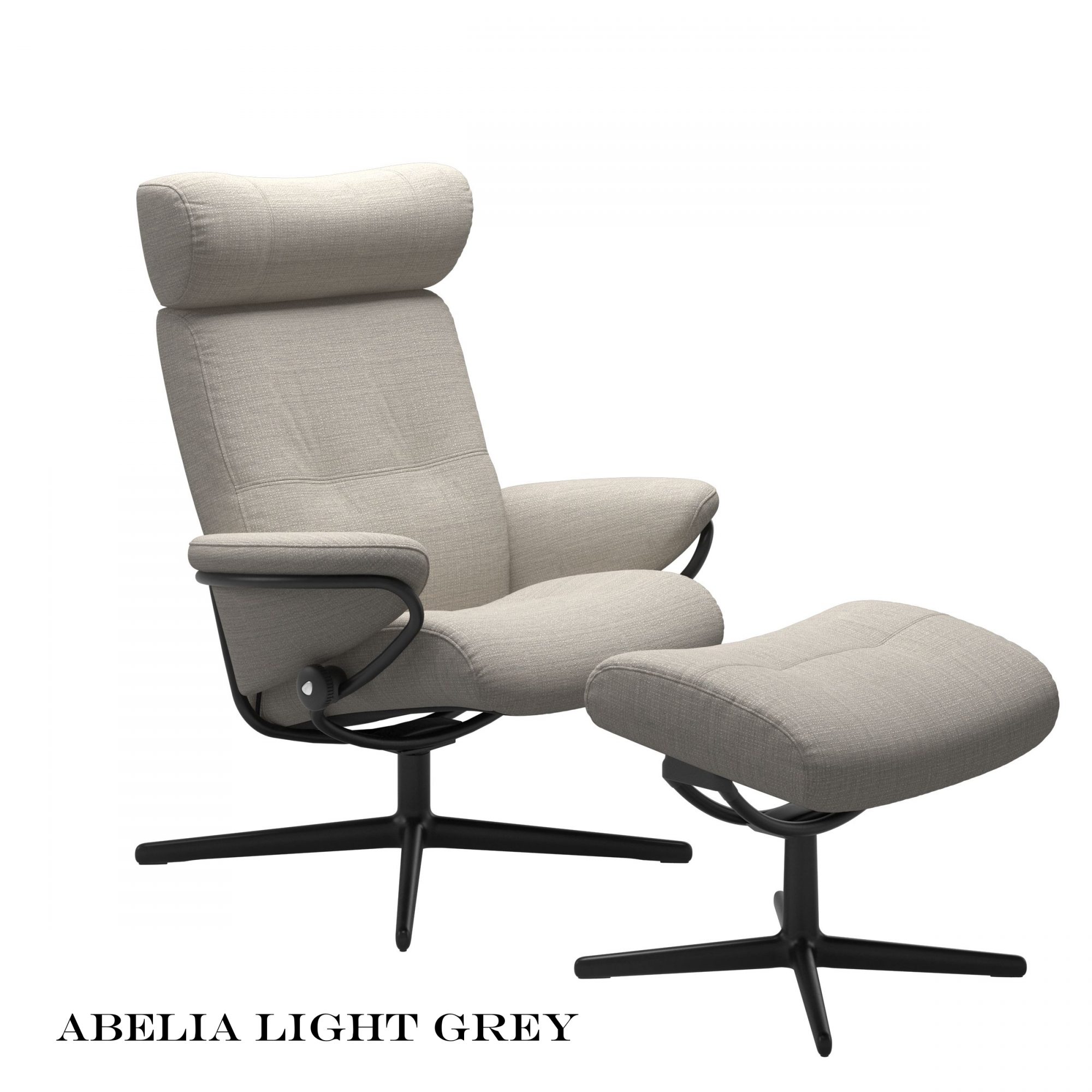 Stressless Berlin Cross Base Recliner Chair With Adjustable Headrest ...