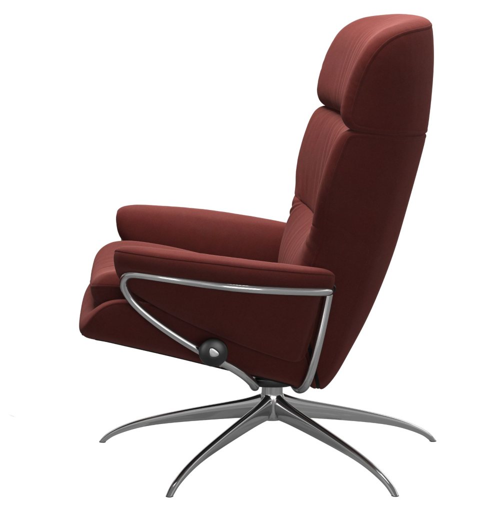 Stressless Rome Recliner Chair With Headrest (Star Base) - Recliners ...