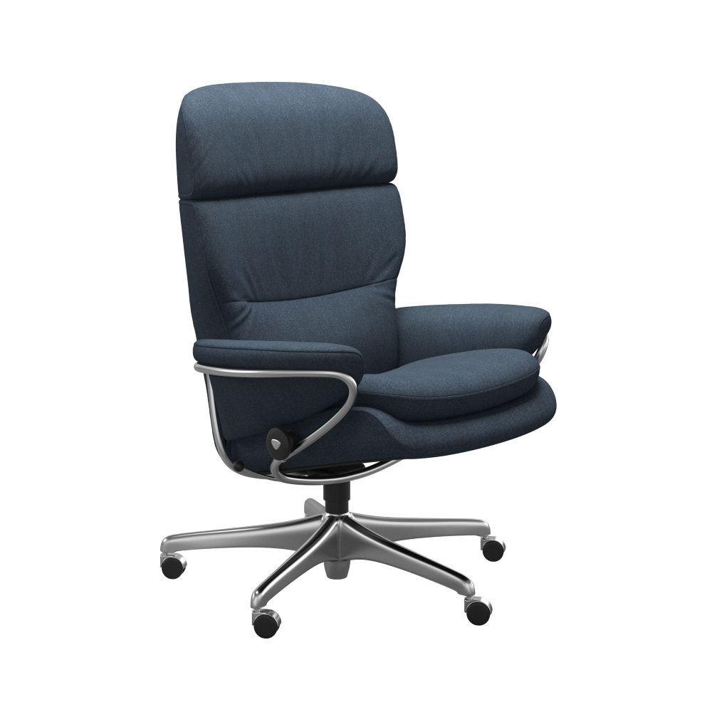 Stressless Rome Recliner Office Chair With Headrest - Recliners ...
