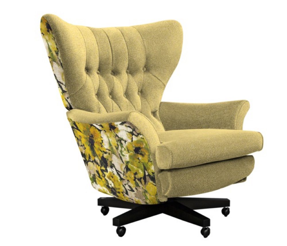 G Plan Vintage Broadway Swivel Chair With Accent Fabric C - Chairs ...