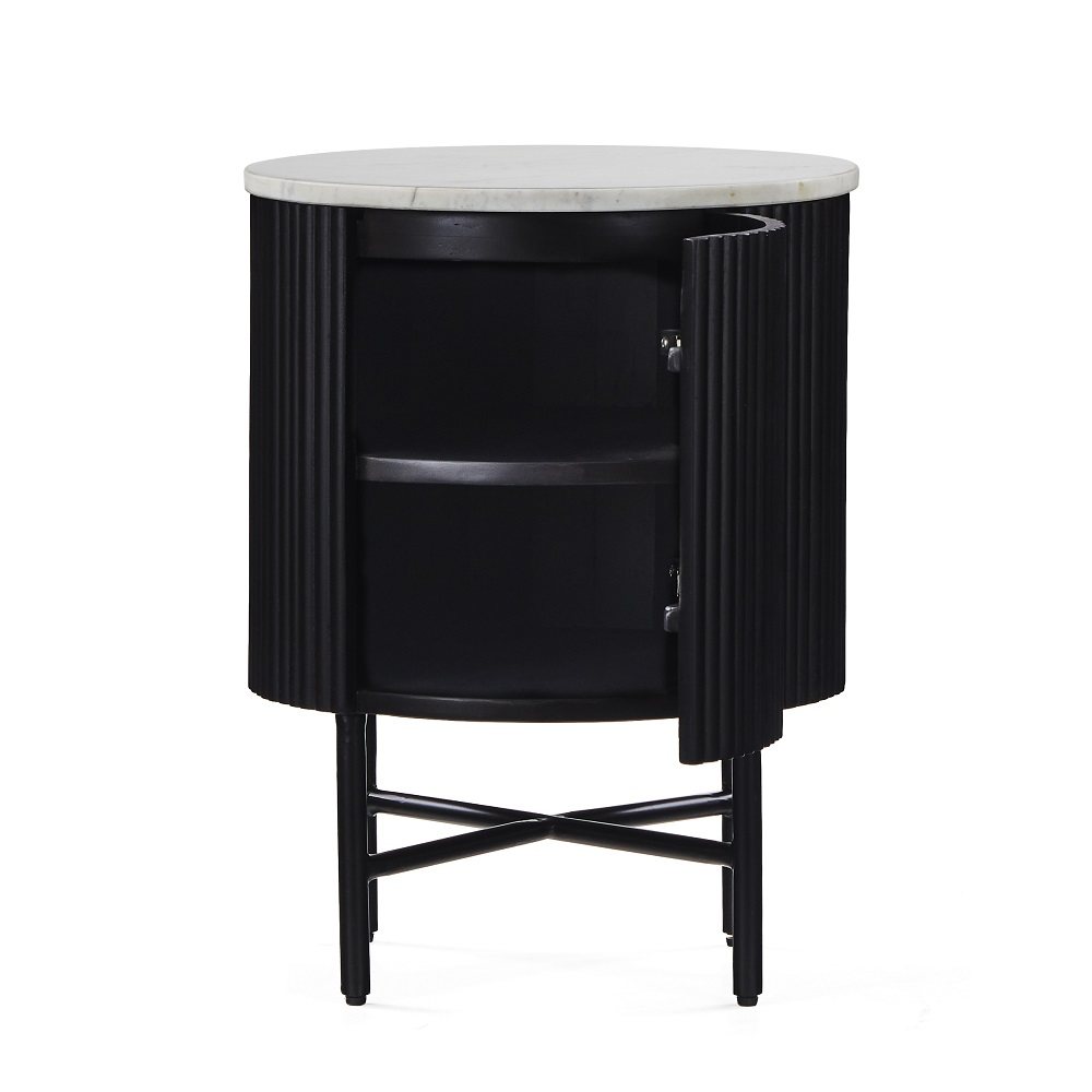 Corndell Lucas Round Cupboard With Door - Cupboards - Hafren Furnishers