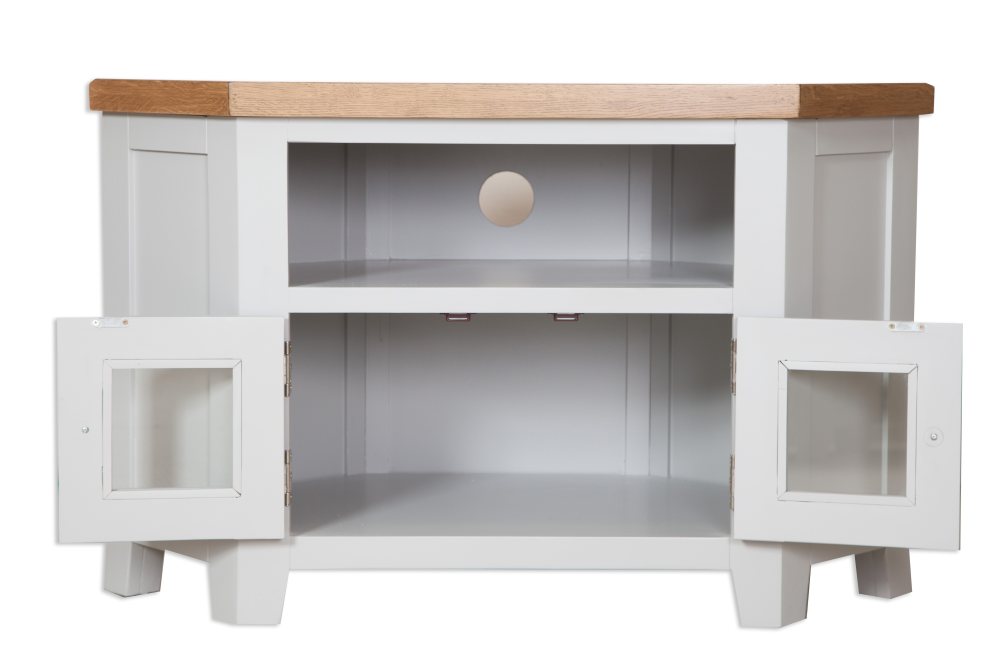 IFD Melbourne Glazed TV Cabinet - TV & Media Units - Hafren Furnishers