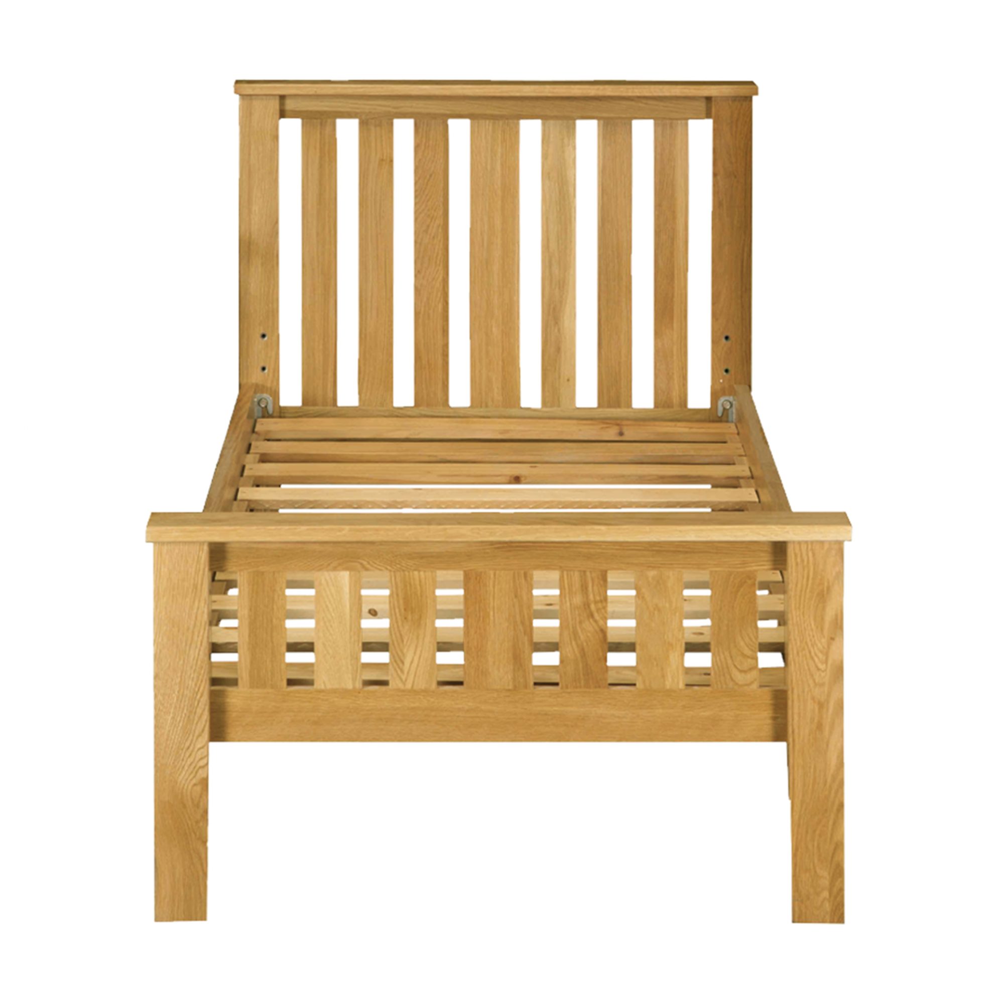 Real Wood Manhattan Oak Bed Frame - Bedframes - Hafren Furnishers