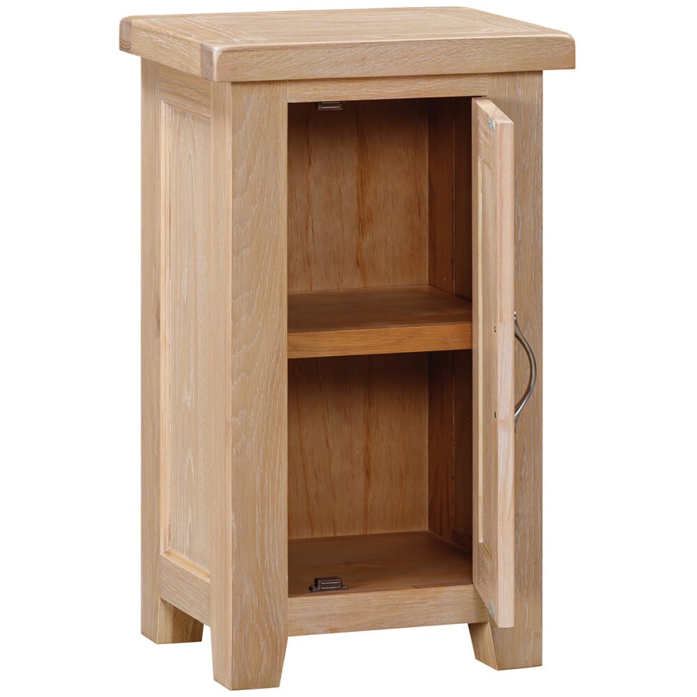 Devonshire Living Devonshire Wiltshire Oak Small Cabinet With 1 Drawer ...