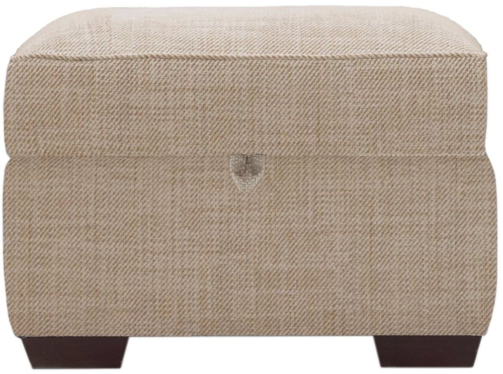 Ashwood Designs Olsson Storage Stool - Footstools - Hafren Furnishers
