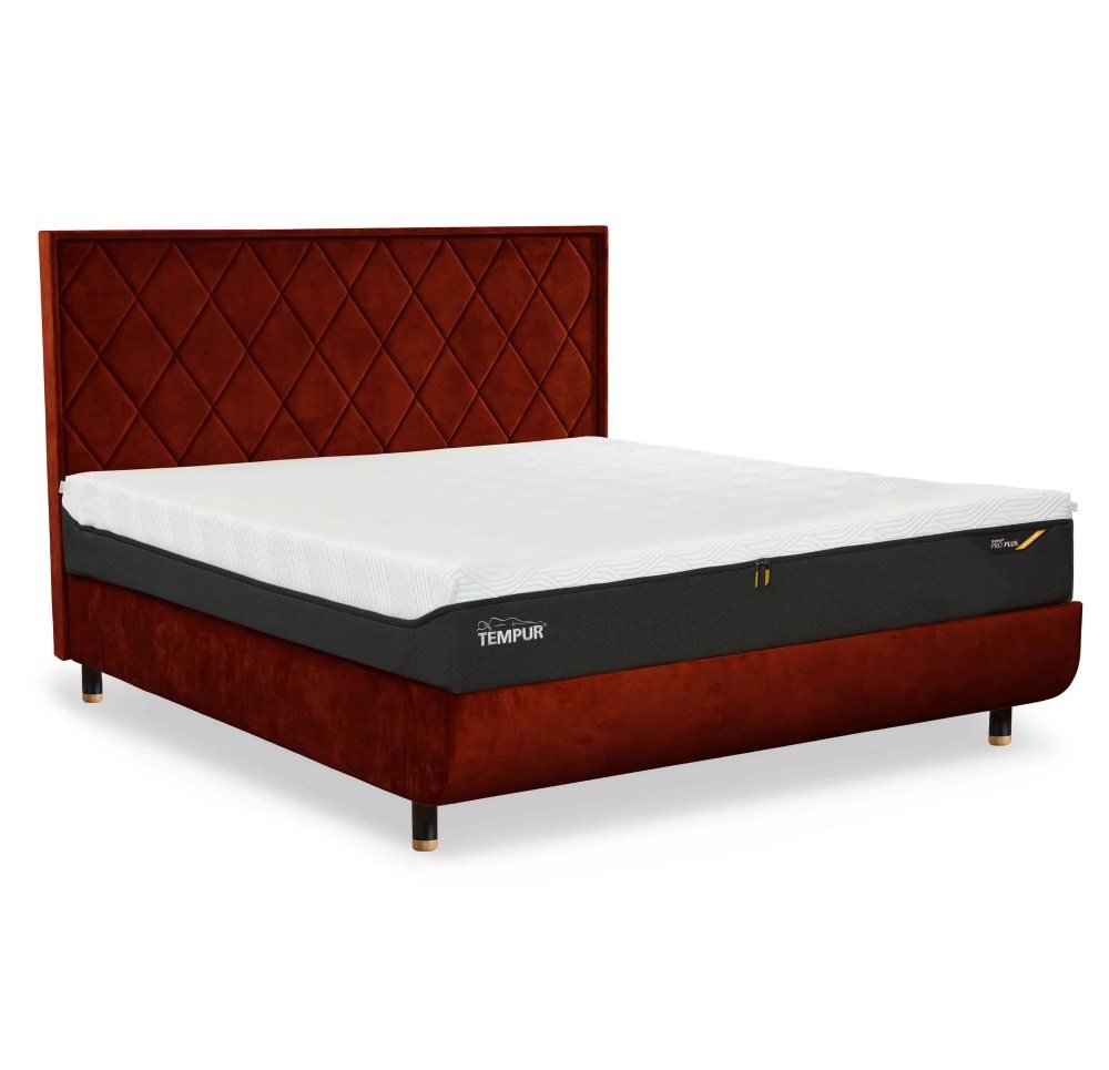 Tempur Arc Static Disc Bedframe With Quilted Headboard - Bedframes ...