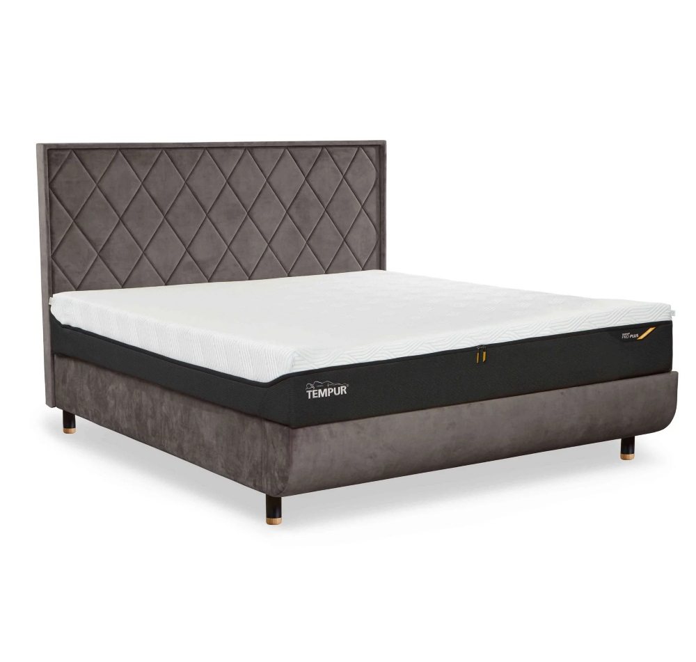 Tempur Arc Static Disc Bedframe With Quilted Headboard - Bedframes ...