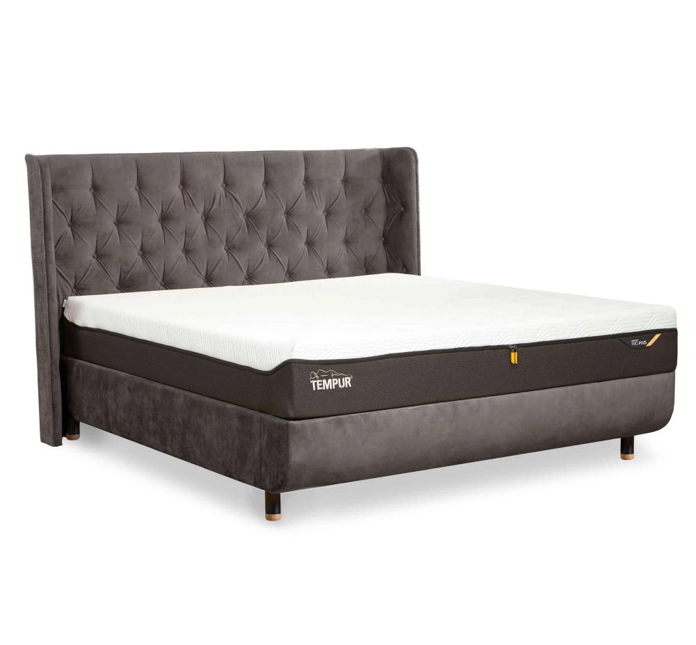 Tempur Arc Static Disc Bedframe With Luxury Headboard - Bedframes - Hafren Furnishers