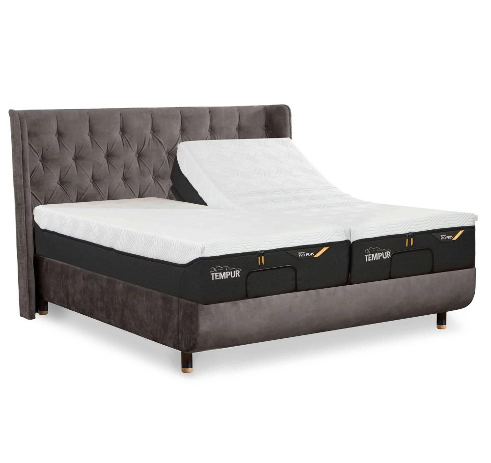 Tempur Arc Adjustable Disc Bedframe With Luxury Headboard - Bedframes - Hafren Furnishers