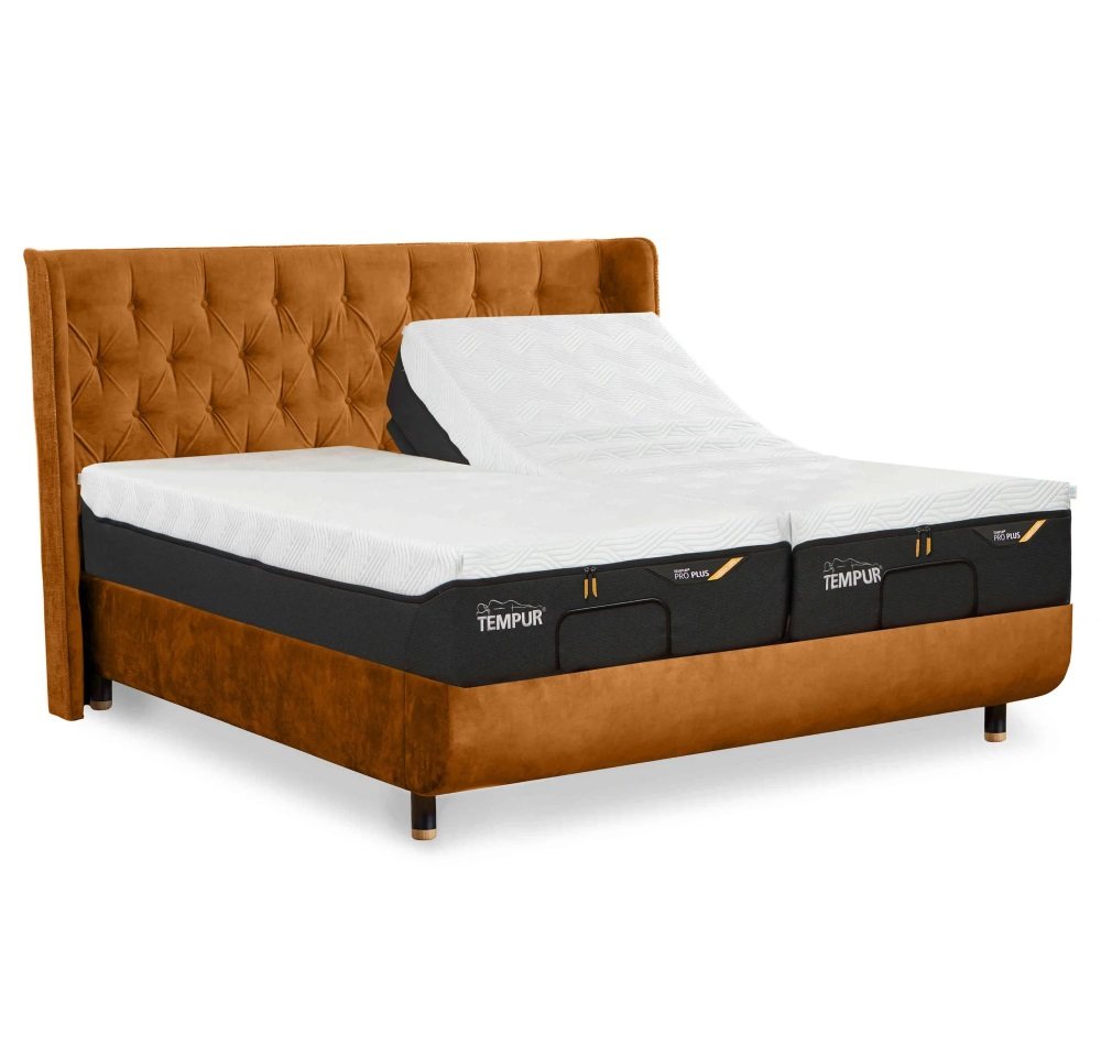 Tempur Arc Adjustable Disc Bedframe With Luxury Headboard - Bedframes ...