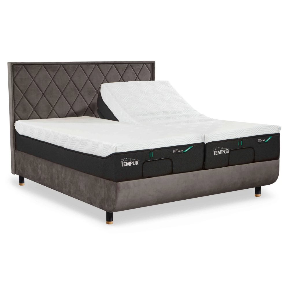 Tempur Ergo Smart Base Bed With Quilted Headboard - Bedframes - Hafren ...