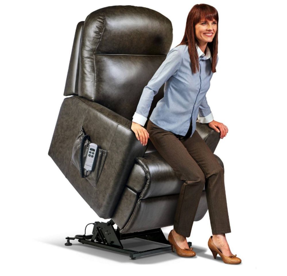 Sherborne Upholstery Harrow 2 Motor Rise & Recliner Chair - Rise And ...