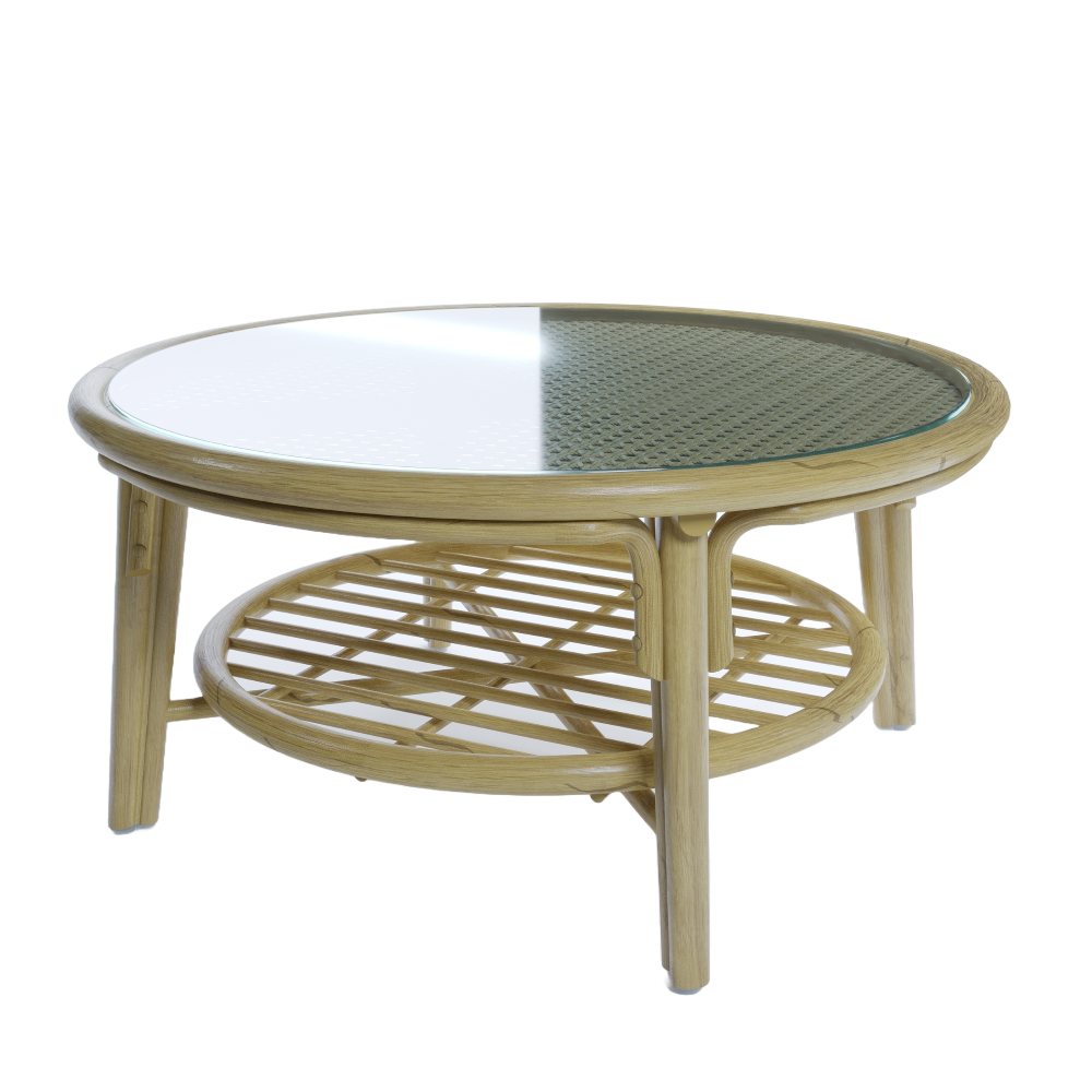 Daro Dingley 80cm Round Glass Top Coffee Table - Furniture - Hafren ...