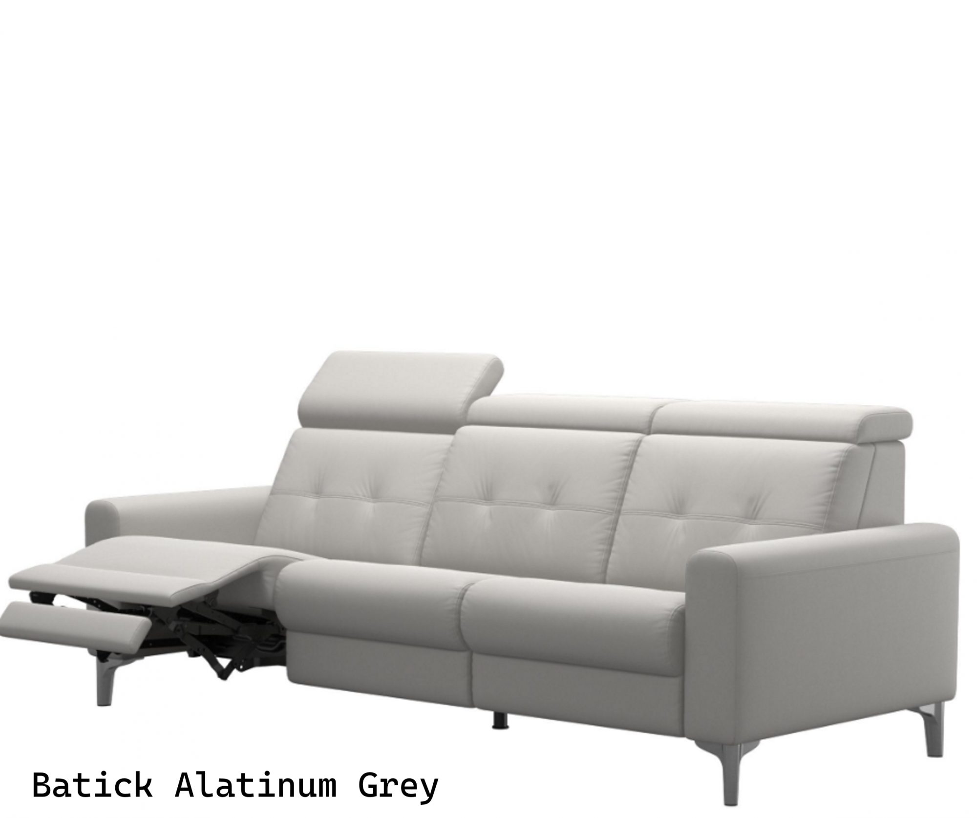 Stressless Anna 3 Seater 3 Power Recliner Sofa With A1 Arms - Sofas ...