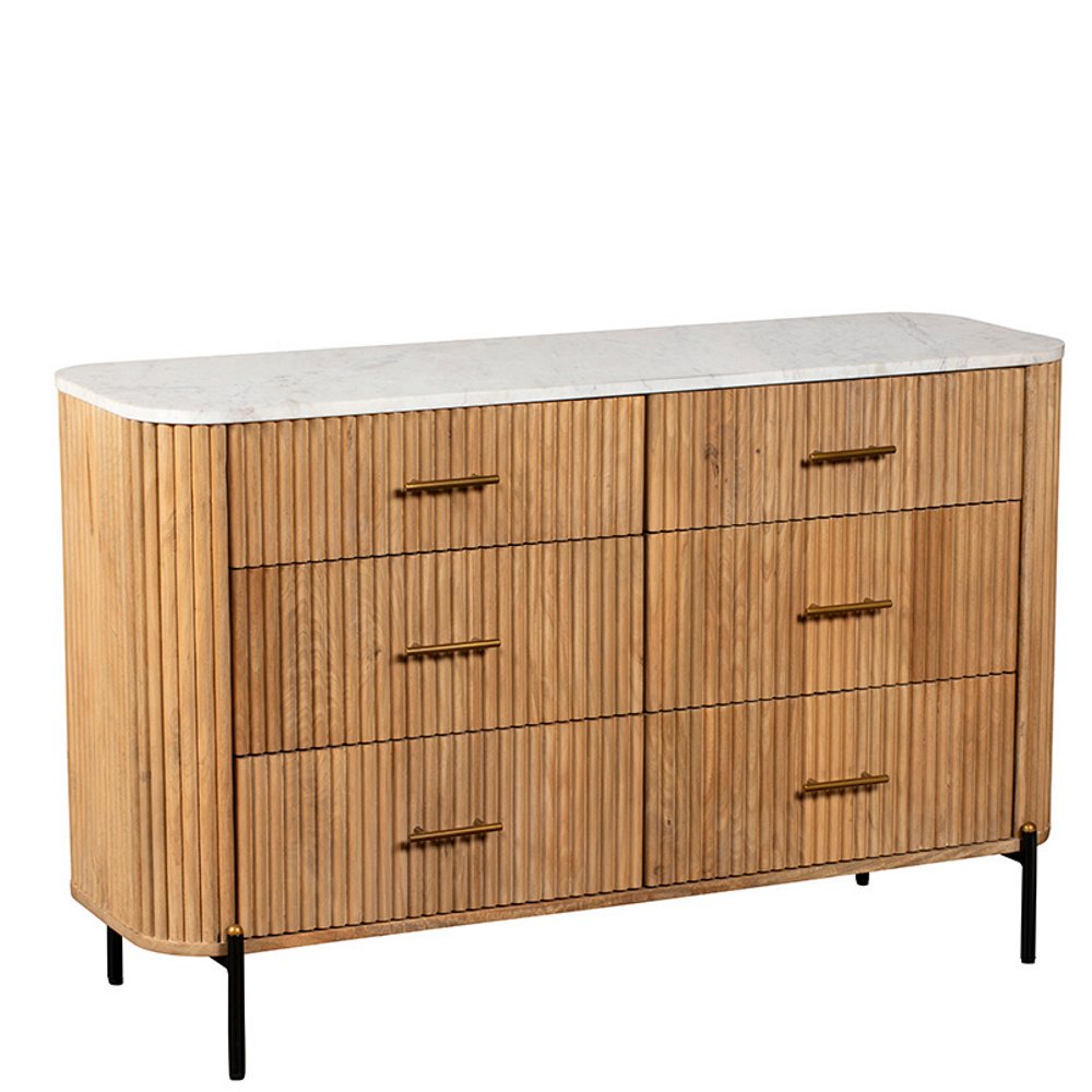 Hafren Collection Sherlock 6 Drawer Wide Chest - Chest of Drawers ...