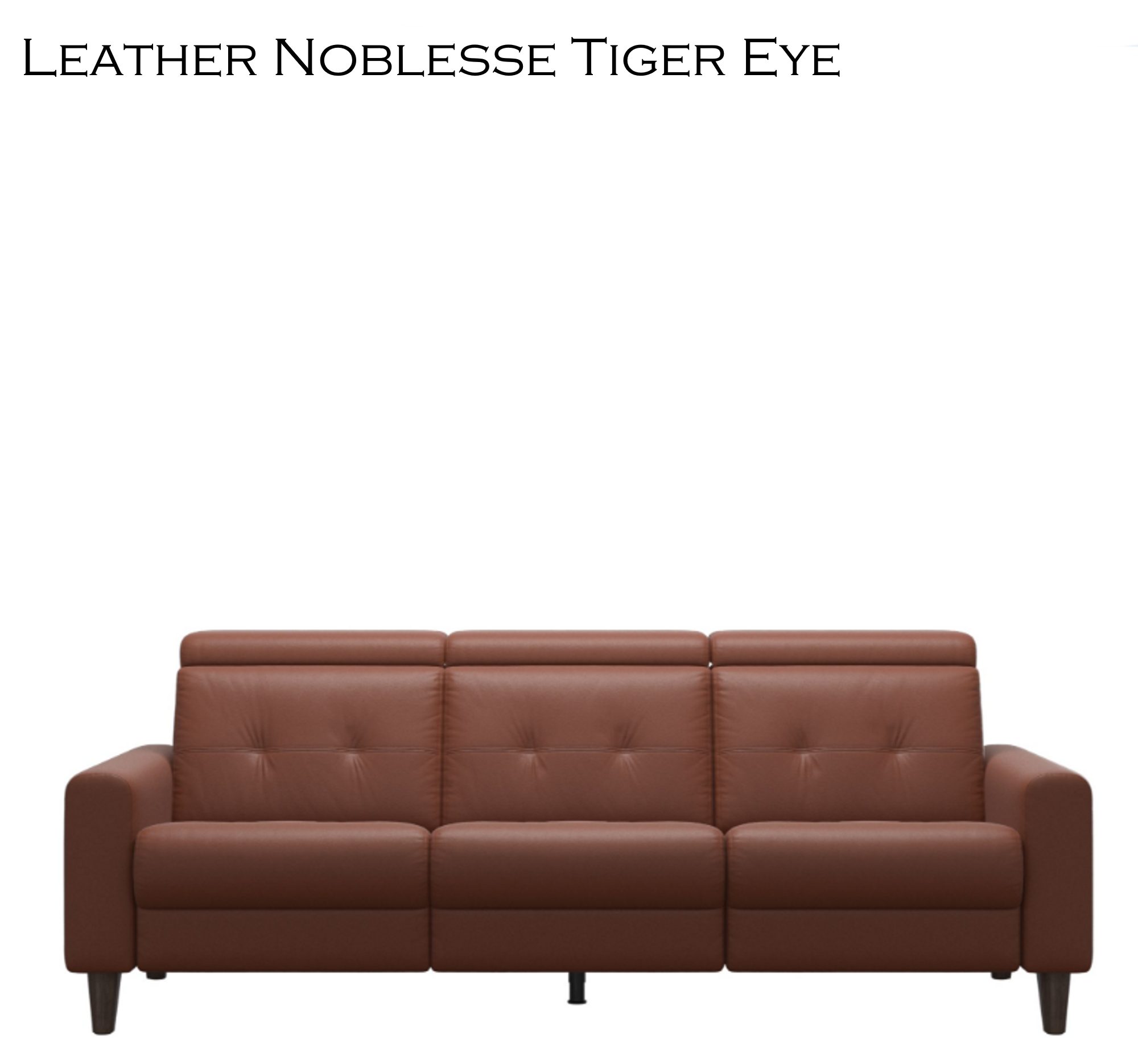 Stressless Anna 3 Seater Static Sofa With A1 Arms - Sofas - Hafren ...