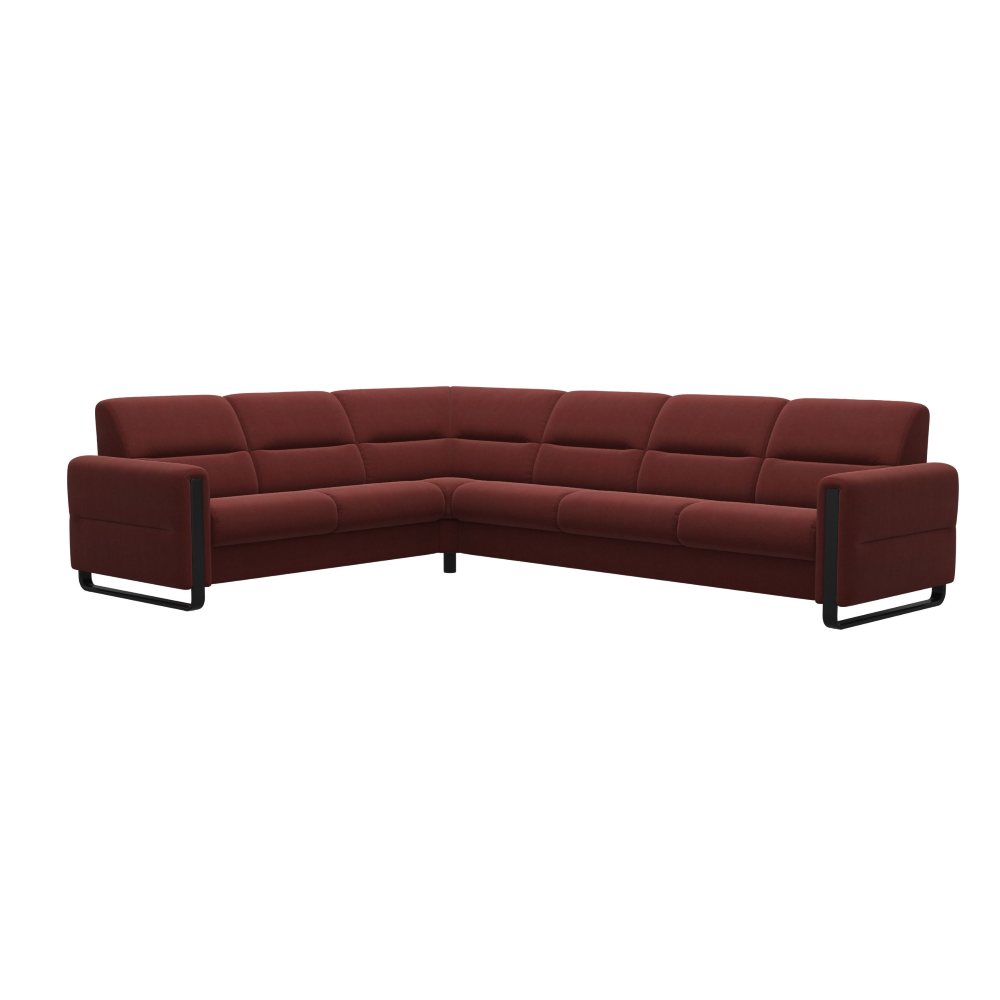 Stressless Fiona Corner Unit 2 Seater x 3 Seater With Wood Arms - Sofas ...
