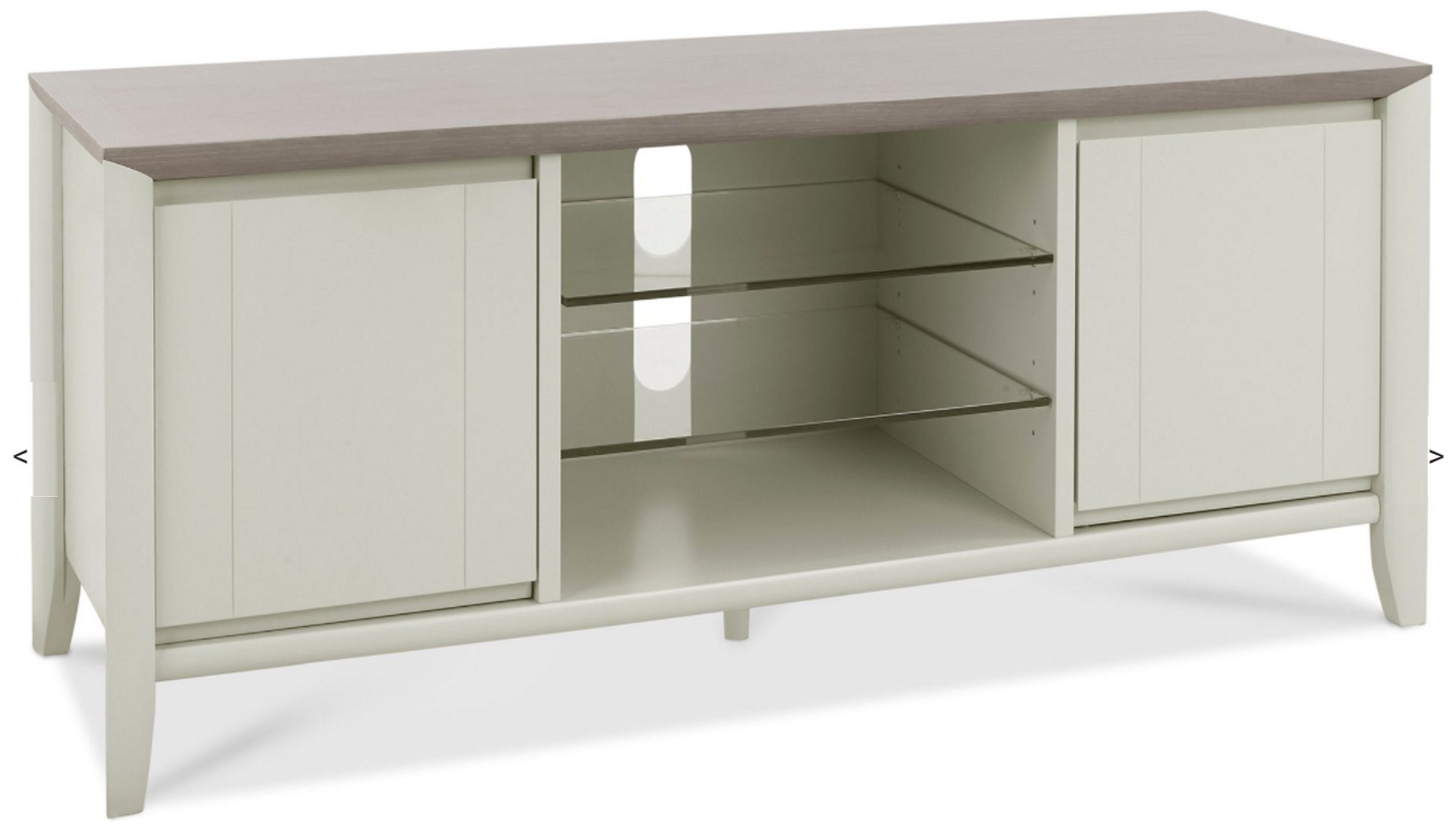 Bentley Designs Bergen Grey Washed Oak & Soft Grey Entertainment Unit ...