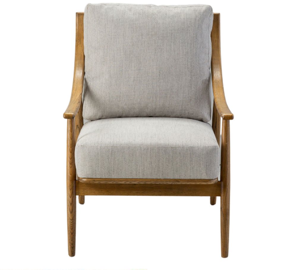 Gallery Direct Reliant Armchair Dark Natural Linen - Chairs - Hafren ...