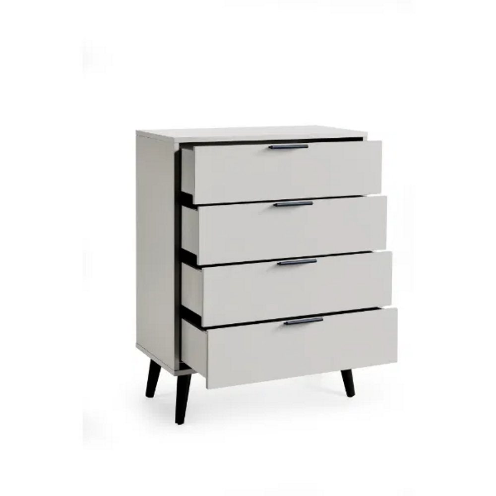 Julian Bowen Alba 4 Drawer Chest - Bedside Chests - Hafren Furnishers