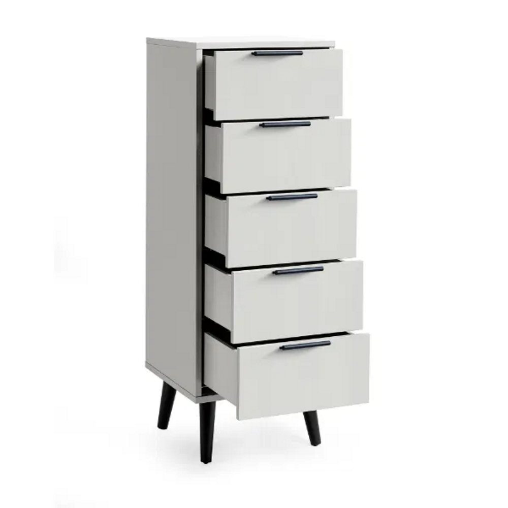 Julian Bowen Alba 5 Drawer Chest - Bedside Chests - Hafren Furnishers