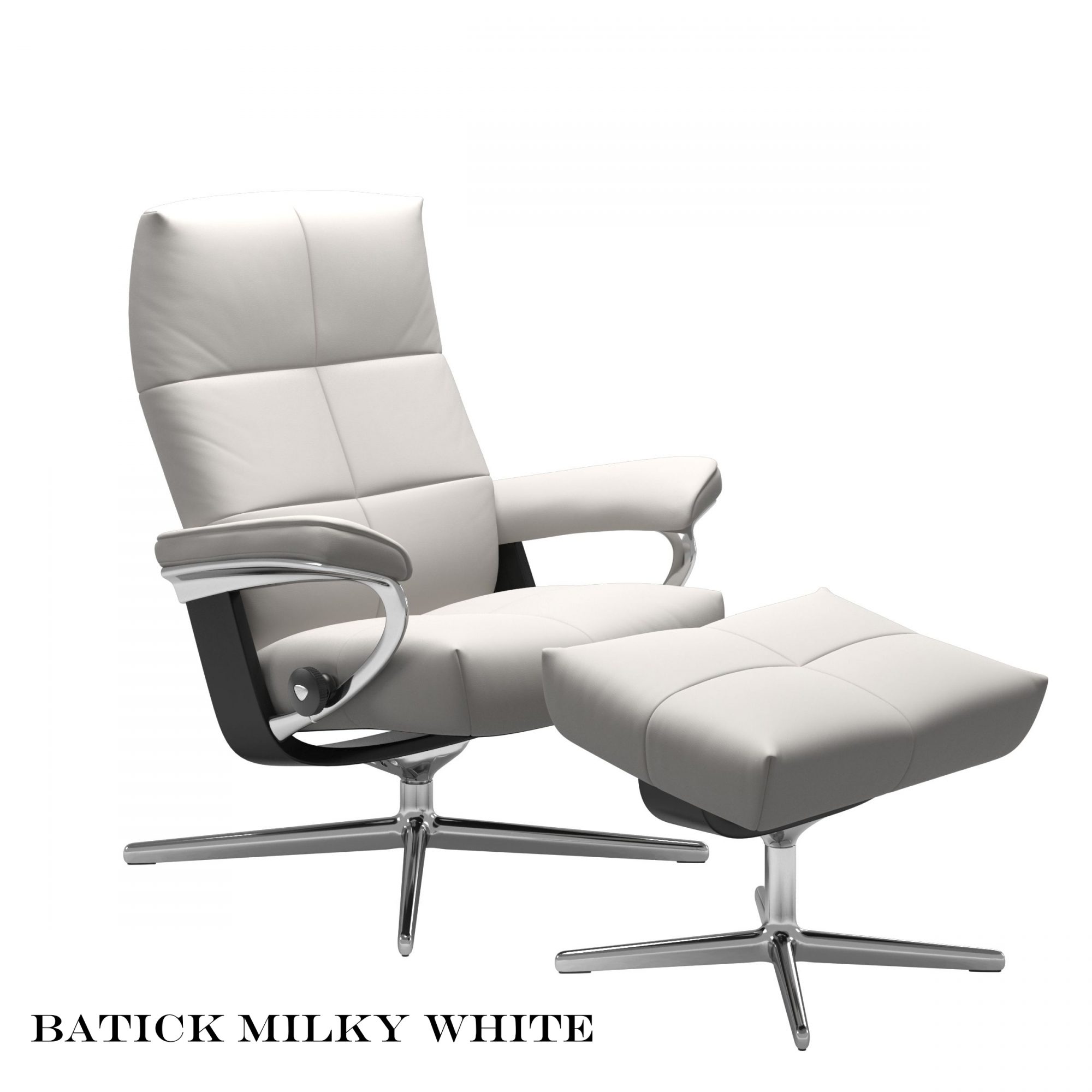 Stressless David Recliner Cross Base Chair & Footstool 3 Sizes ...