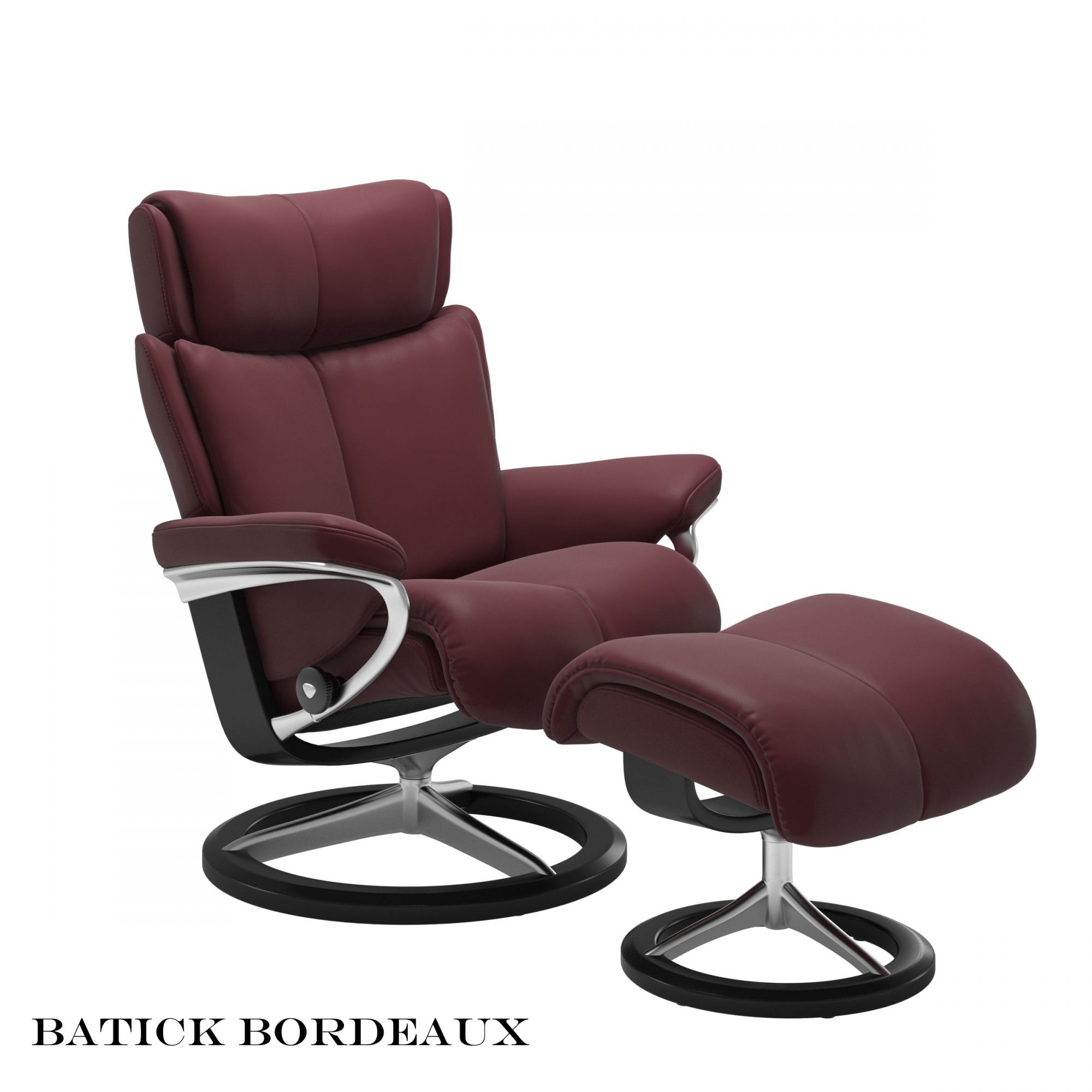 Stressless Magic Signature Base Recliner Chair & Footstool 3 Sizes ...