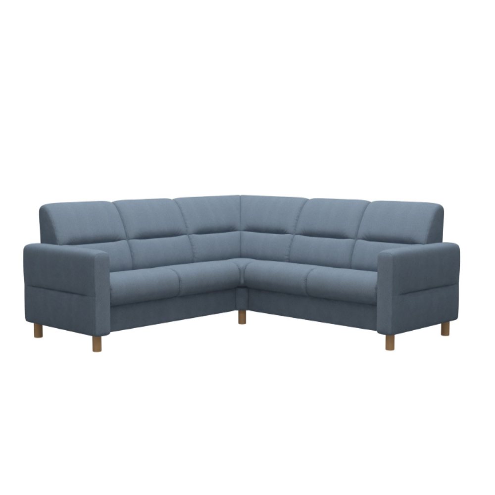Stressless Fiona 2 Seater x 2 Seater Corner Unit With Upholstered Arm ...