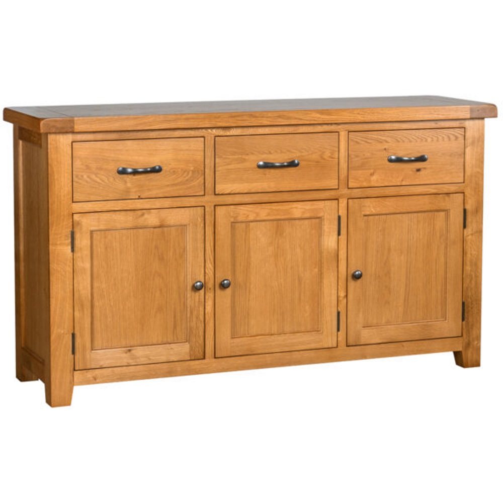 Devonshire Living Devonshire Somerset Oak 3 Door 3 Drawer - Sideboards ...