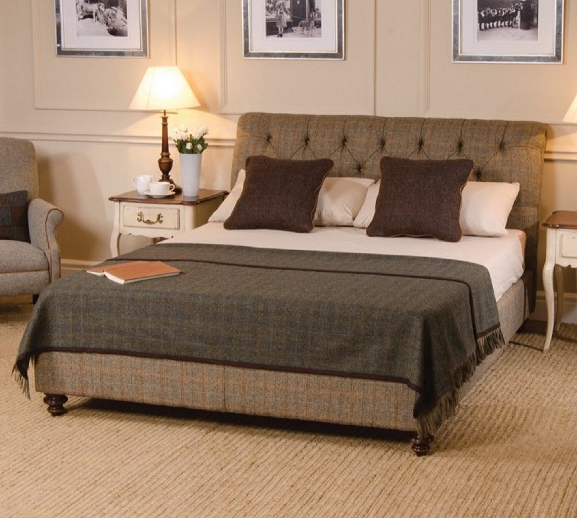 Tetrad Eriskay Harris Tweed Bed Frame - Bedframes - Hafren Furnishers
