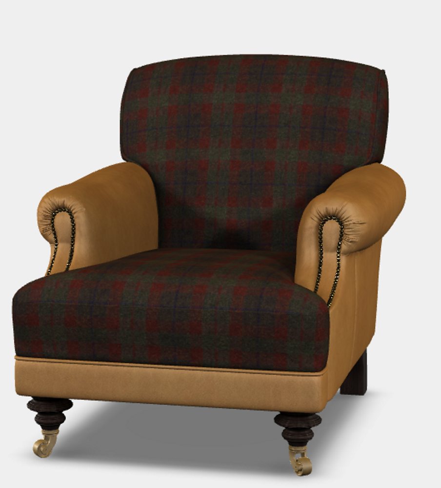Tetrad Taransay Harris Tweed Ladies Chair (Fabric & Leather) - Chairs ...