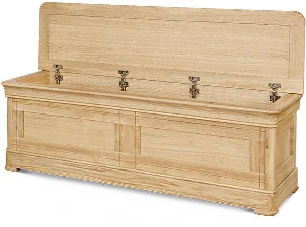 Clemence Richard Moreno Oak Blanket Box - Blanket Boxes - Hafren Furnishers
