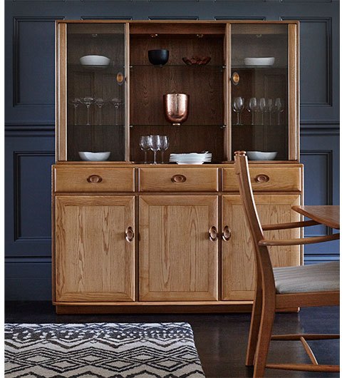 Ercol Windsor Large Display Top - Cabinets & Display Units - Hafren ...