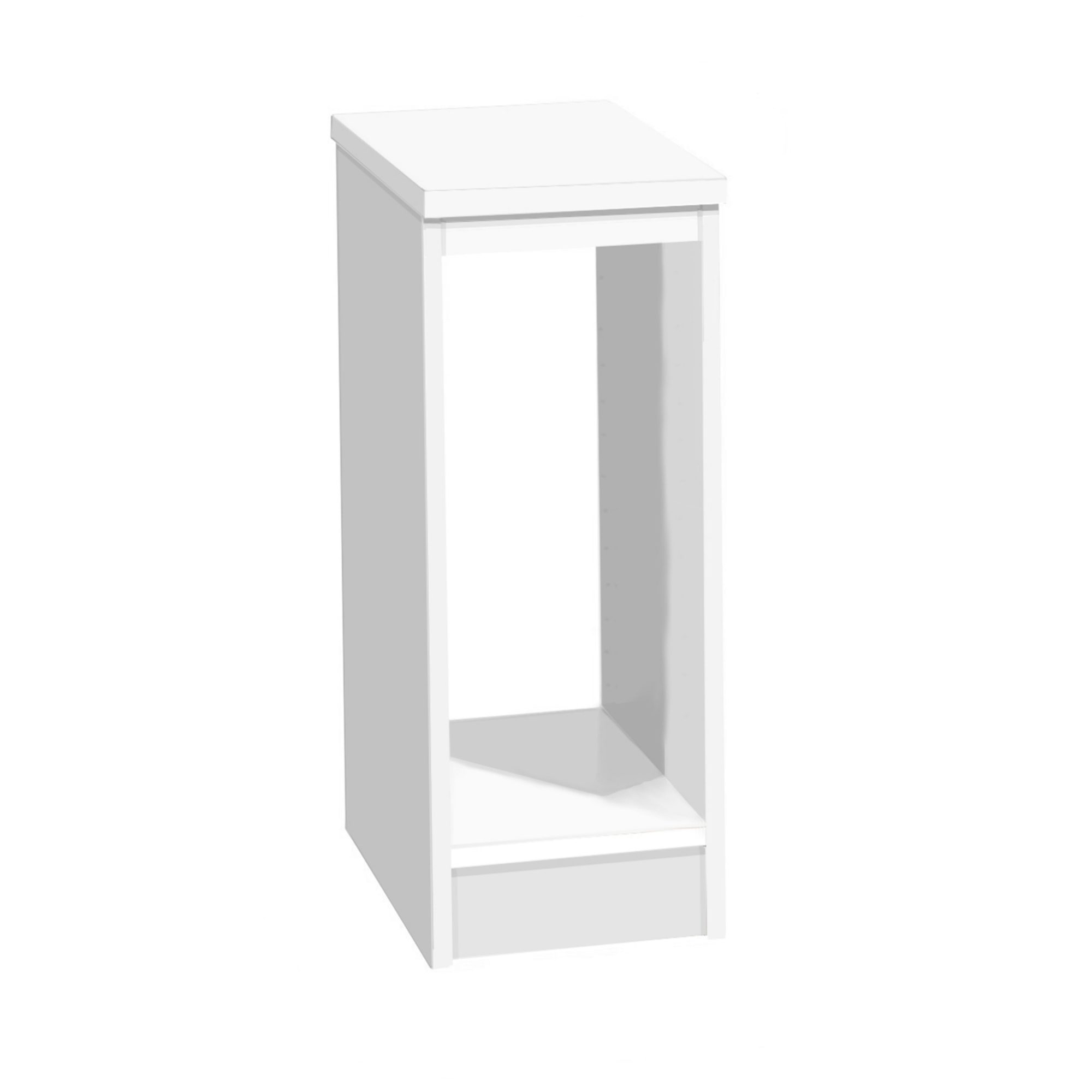 R White Cabinets CPU Computer Tower Storage - Quick Buy - Hafren Furnishers