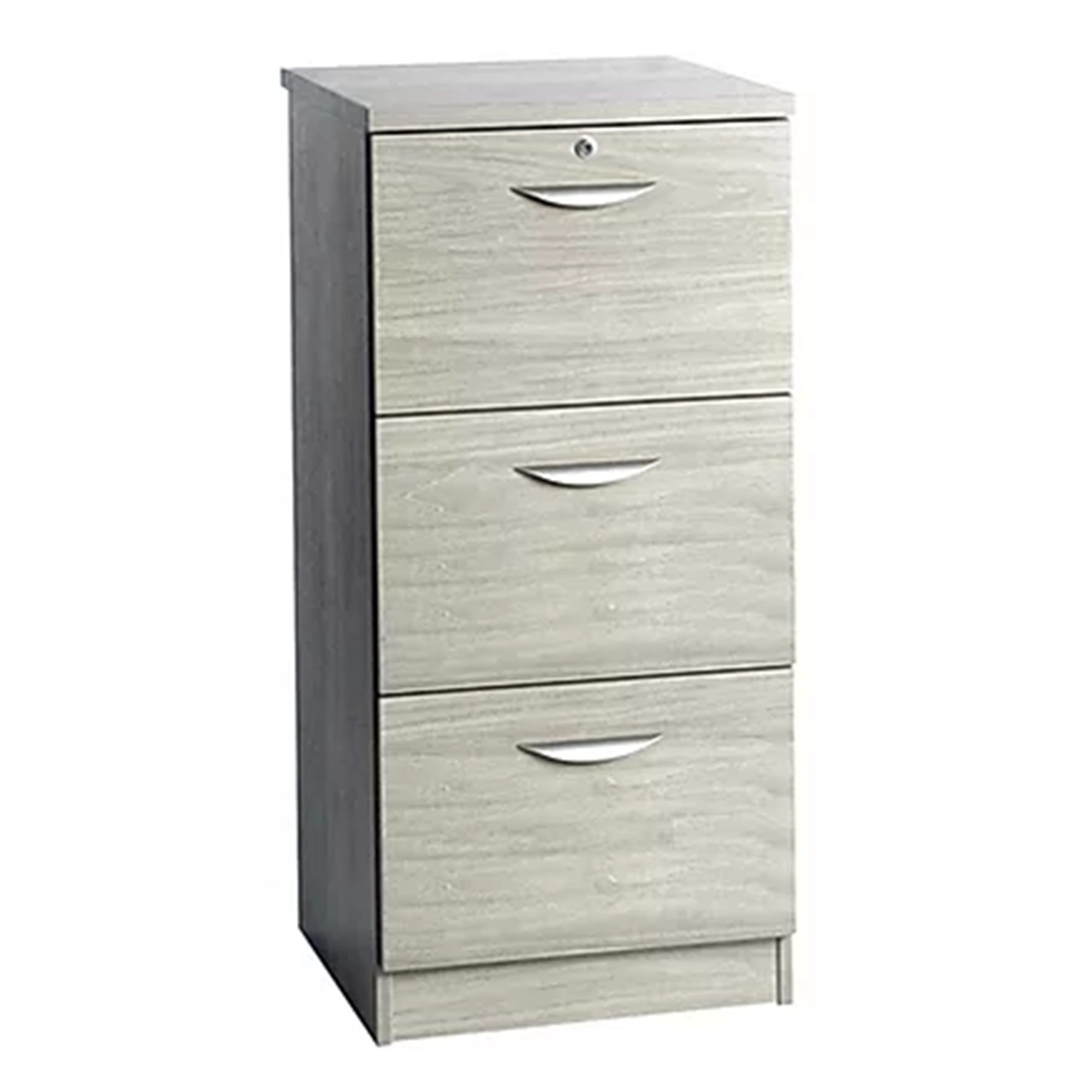R White Cabinets 3 Drawer Mid Height Filing Cabinet - Quick Buy ...