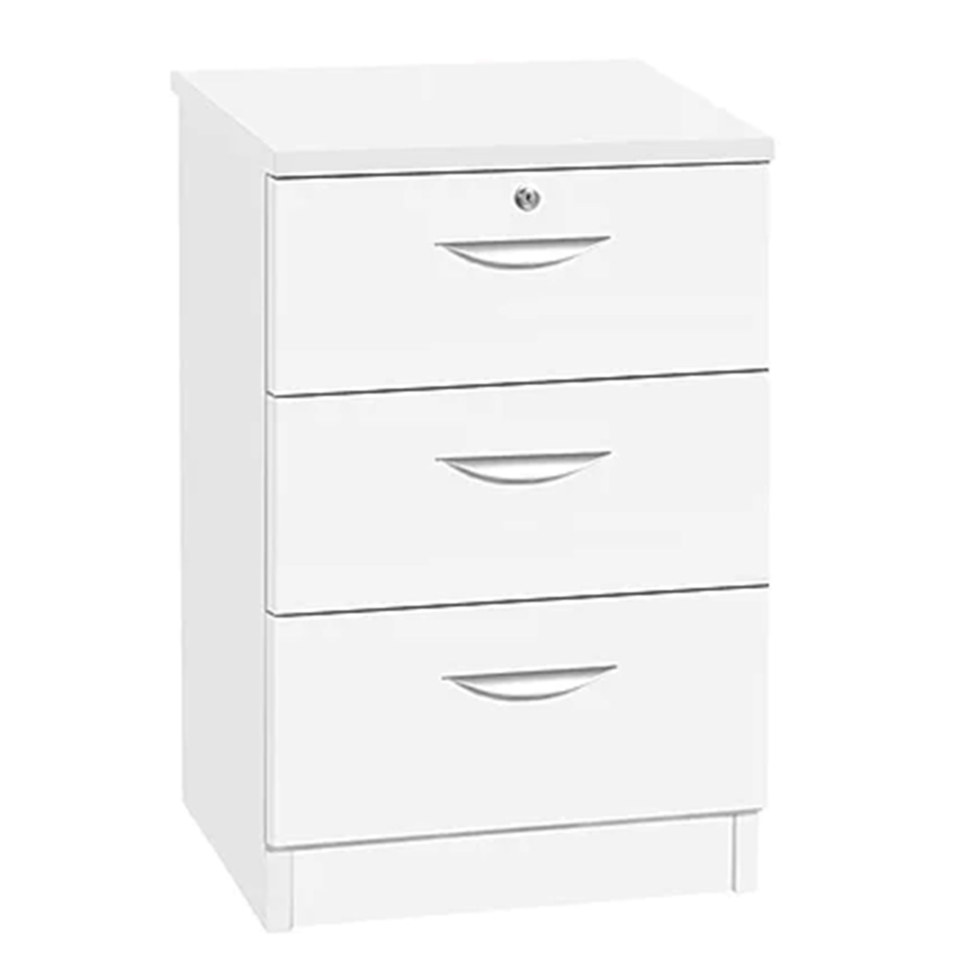 R White Cabinets 3 Drawer CD/DVD Storage Unit - Quick Buy - Hafren ...