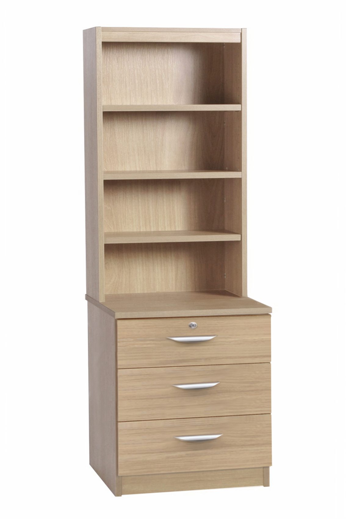 R White Cabinets Three Drawer CD/DVD Storage Chest With OSC Hutch ...