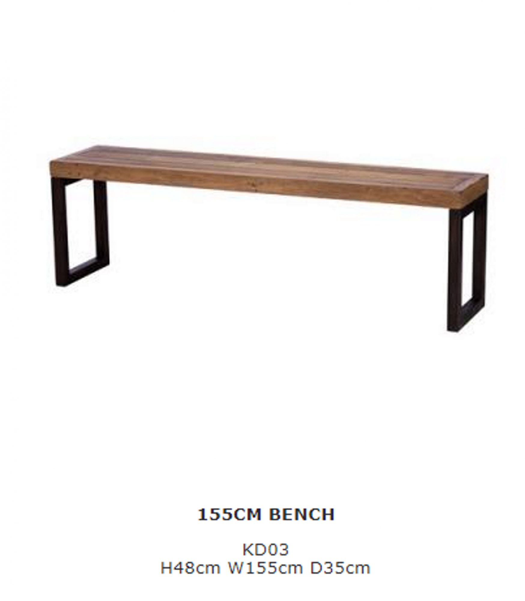 Hafren Collection Sherlock Nixon 155cm Bench - Living & Dining - Hafren ...