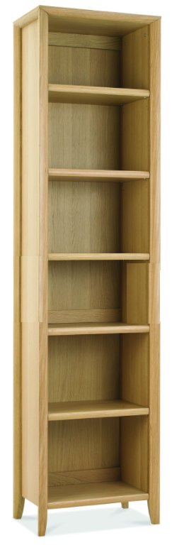 Bentley Designs Bergen Oak Narrow Bookcase - Bookcases - Hafren Furnishers