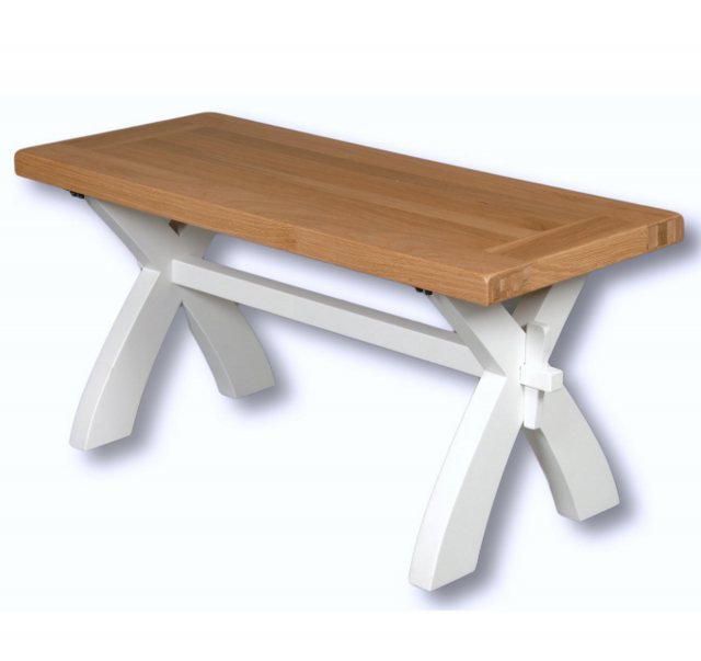 Real Wood Rio Painted 900mm Bench/Coffee Table - Coffee Tables - Hafren ...