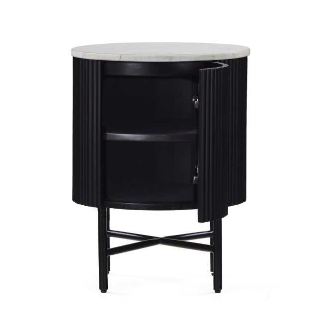 Corndell Lucas Round Cupboard With Door - Cupboards - Hafren Furnishers