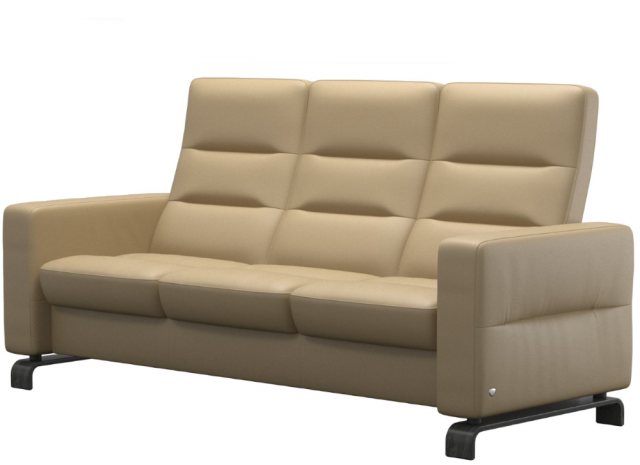 Stressless Wave High Back 3 Seater Sofa - Sofas - Hafren Furnishers